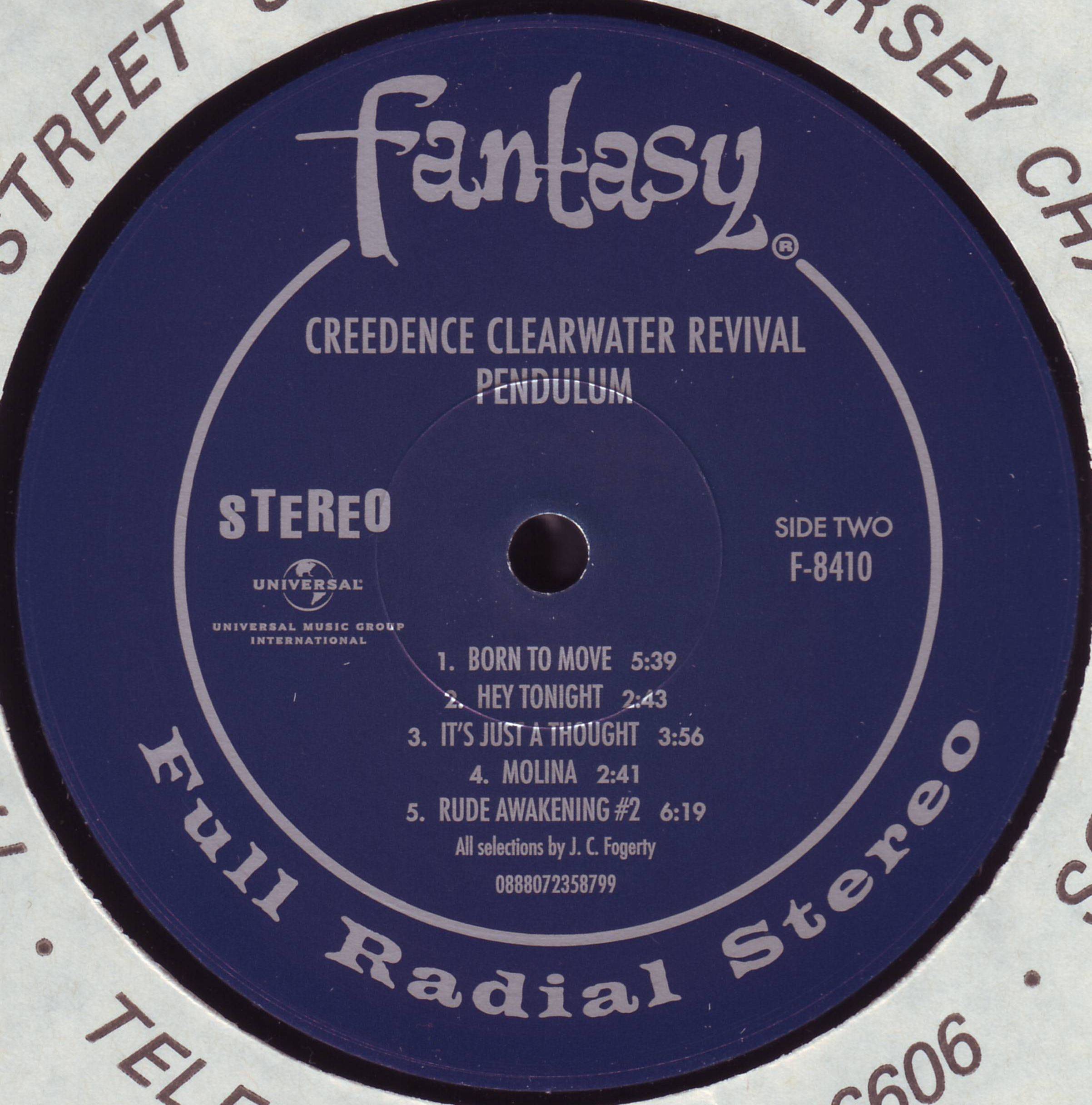 Creedence Clearwater Revival Pendulum [lp label b uk] | CD Covers | Cover Century | Over 1.000. ...